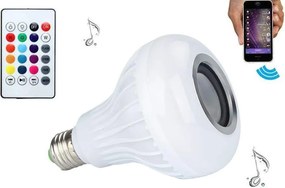 Verk Group Led barevná žárovka rgb reproduktor bluetooth dálkové ovládání