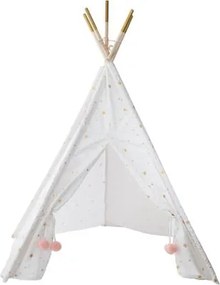 Atmosphera for Kids Dětský stan teepee se zlatými hvězdami