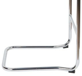 OnaDnes -20% Červená manšestrová barová židle ZUIVER RIDGE KINK RIB 75 cm