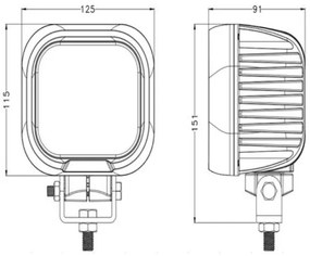 LED Bodové svítidlo pro automobil OSRAM LED/90W/10-30V IP68 5700K
