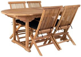 Designový zahradní stůl Risha 180-240 cm teak