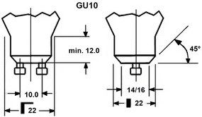 ACA DECOR Závěsné svítidlo MEGATRON2 max. 35W/GU10/230V/IP20