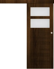 posuvné interiérové dveře na stěnu vasco doors BRAGA model 3 Průchozí rozměr: 70 x 197 cm, Orientace dveří: Levé dveře, Dekor: Dub Aljaška