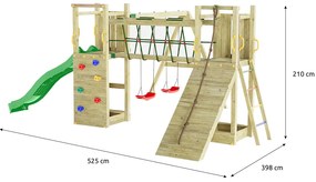 Marimex | Dětské hřiště Marimex Play Basic 010 + zelená skluzavka | 11640589