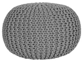 LABEL51 Pletený puf GEBREID tmavě šedý M Color: Dark grey SH-24.048