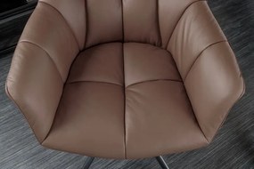 Designová otočná židle Vallerina hnědá