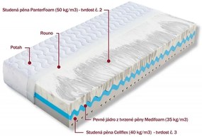 Dřevočal Matrace ze studené pěny Hedvika 200x90, AloeVera