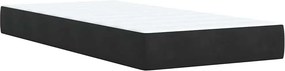 Box spring postel s matrací černá 90x190 cm samet 3287616