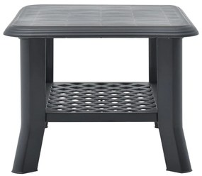 Konferenční stolek antracitový 90 x 60 x 46 cm plast - Default Title