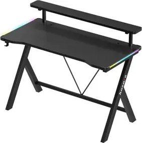 Huzaro Hero 1.9 RGB černá / Herní stůl / 120 x 60 x 92 cm