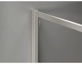 Mexen Kioto-F, sprchová zástěna s rámem 100 x 202 cm, 8 mm sklo námraza, ocelový profil, 800-100-104-97-30