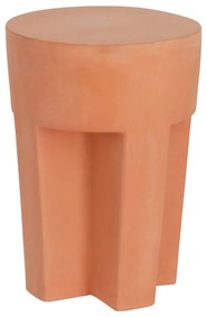 Terakotový odkládací stolek Kave Home Vilena, ⌀ 33 cm