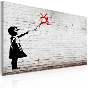 Obraz - Girl with TV (Banksy)