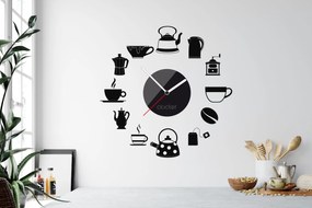 Clocker Nalepovací hodiny Coffee and tea Barva ciferníku: Bílá