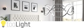 Toolight - LED závěsné svítidlo APP801-CP + dálkové ovládání, chromová, OSW-04024