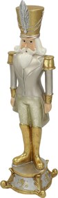 Figurka Louskáčka 42cm silver gold