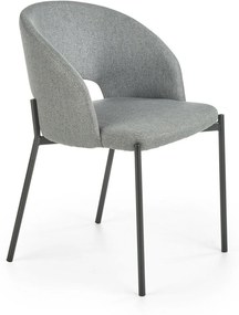 Jídelní židle K373, šedá