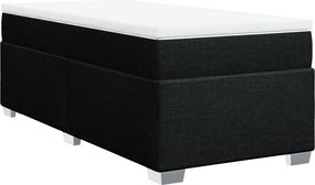 Box spring postel s matrací černá 90x200 cm textil 3285104