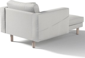 Potah na IKEA Norsborg šezlong s loketními opěrkami barva šedá látka pletený vzor