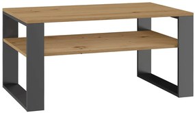 TPS Konferenční stolek MODERN 1P Dub Artisan/Antracit, 90 cm