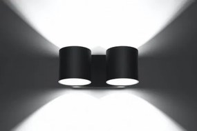Nástěnné svítidlo SOLLUX Orbis 2 G9 2x40W bez zdroje SL.0660 černá