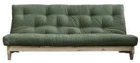 sofa FRESH by Karup - 97*200 cm natural (přírodní) + futon olive green 756