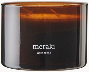 Vonná svíčka se třemi knoty Warm tonka (grep, růže, ambra)