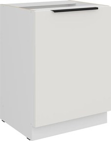 ARIA wh | dolní skříňka 60 D 1F policová | 60 cm | ANTI FINGERPRINT povrch | bílá