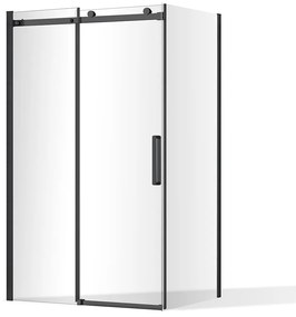 Roltechnik Outlet Posuvné sprchové dveře OBZD2 a pevná stěna OBZB Varianta: šířka dveří: 120 cm, šířka pevné stěny: 90 cm - (OBZD2-120_OBZB-90_LH), Barva profilů a typ výplně: profily: brillant, výplň: transparent