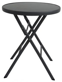 ModernHOME Zahradní stolek skládací 60 cm - černý, SC-091