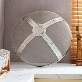 Ochranný kryt proti jiskrám pro ohniště kulatý 50,8 cm, zesílený kovový kryt z těžké