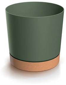 PROSPERPLAST Květináč - TUBO PM Průměr: 33,8 cm, Barva: tmavě zelená