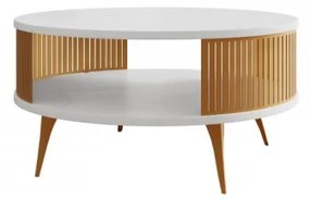 Konferenční stolek Mozimo Gold, Barva: zlatá / černý molet