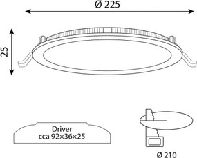 Podhledové LED svítidlo McLED Toro R21 21W 3000K ML-412.069.33.0