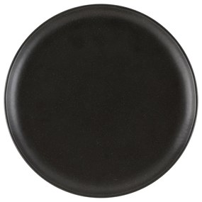 CÔTÉ TABLE Kameninový dezertní talíř Ingrid Noir 21 cm, černá barva, keramika