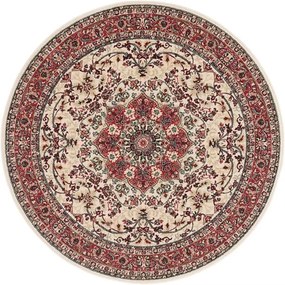 Kulatý koberec vlněný Dywilan Polonia Kordoba Piaskowy 3 béžový Rozměr: průměr 200 cm