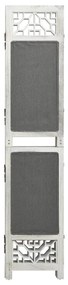338554 vidaXL 3dílný paraván šedý 105 x 165 cm textil