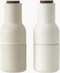 Sada mlýnků na'sůl a pepř s víčky z ořechového dřeva Bottle Grinder, 2 díly