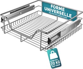 Výsuvný koš do skříňky 50cm šířka skříňky vnější rozměr