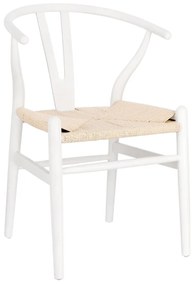 OnaDnes -20% Bílá dřevěná jídelní židle Bizzotto Artas