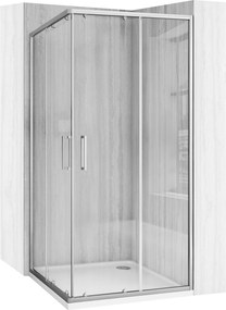 Rea, Sprchový kout REA City 90x90 Nickel Brush, REA-K6496