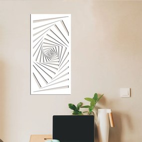 dřevo života Dřevěný dekorační panel na zeď SCHODIŠTĚ Zvolte rozměr (cm): 20x40, Zvolte barvu dekoru: Bílá