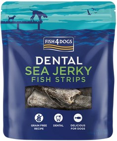 FISH4DOGS Dentální pamlsky pro psy mořská ryba - proužky 100 g