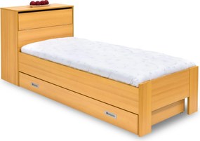 Zvýšené lůžko NEDO s peřináčem a úložným prostorem (na výběr více variant)