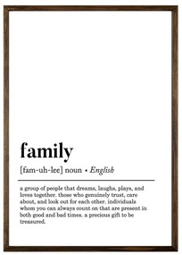 Plakát 50x70 cm Family – Wallity