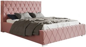 Čalouněná dvoulůžková manželská postel model Vencl Bed 4 Rib