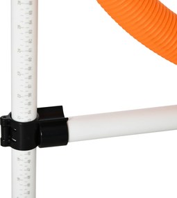 PawHut 3dílná souprava pro trénink agility pro psy včetně snadno přenosné tašky - plastová Bílá+Žlutá