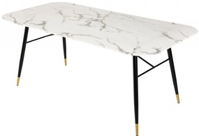 Jídelní stůl PALLAS 140 cm Dekorhome Bílá