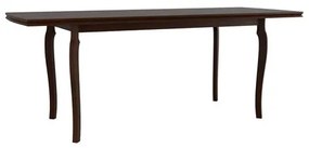 Rozkládací jídelní stůl se 6 židlemi AL21, Barva dřeva: ořech, Potah: Zetta 297