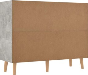 Příborník betonově šedý 90 x 30 x 72 cm kompozitní dřevo 326817